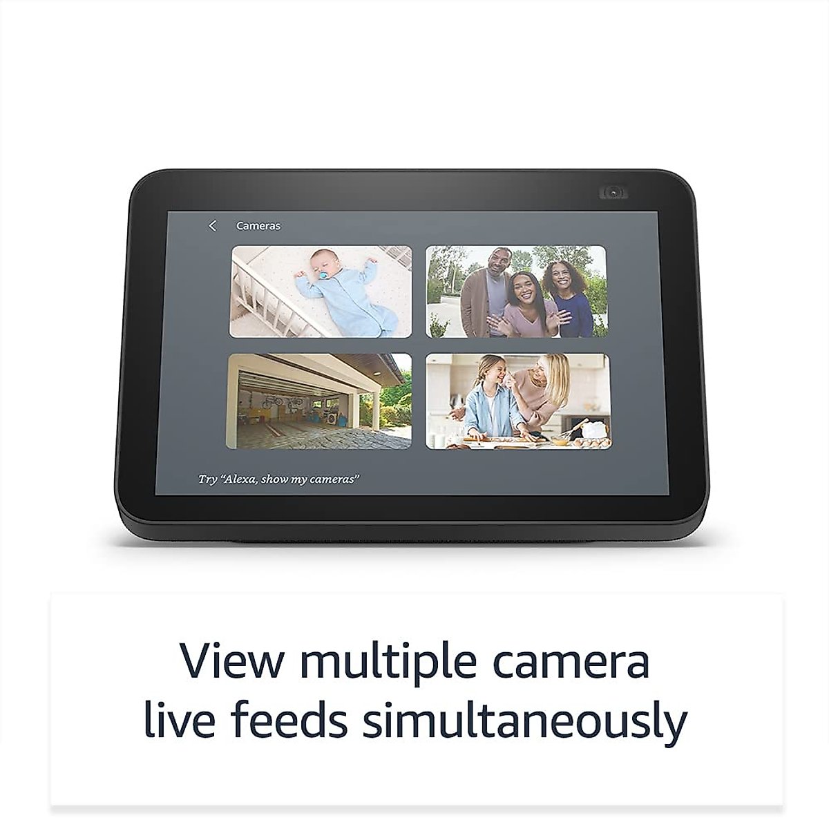 Echo Show 8 (2nd Gen, 2021 release) - Charcoal bundle with Blink Mini