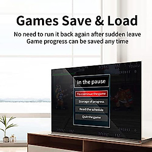 Wireless Retro Game Console, HeavenBird 64G HD Classic & 3D Games Stick Built in 47 Emulators with 40000+ Games & Dual 2.4G Wireless Controllers, 4K HDMI Video Games for TV, Gift for Adults & Kids