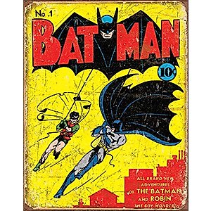 Desperate Enterprises Batman No 1 Cover Tin Sign, 12.5" W x 16" H