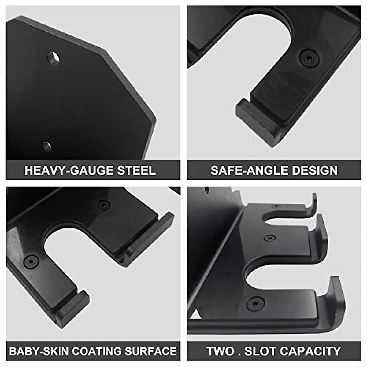 LABFROMARS Gym Heavy Duty Barbell Storage Rack Wall Mount Gym Caddy Hanger Olympic Barbell Holder for Wall Stud Home Gymfor Home and Pro,Gym Accessory Storage Resistance Bands,Jump Ropes,Lifting Belt,Barbells.