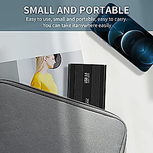 640GB 2.5 Inch Portable External Hard Drive USB 3.0 HDD Storage Compatible for PC, Desktop, Laptop, Mac, MacBook, Chromebook, Xbox One,PS5, PS4