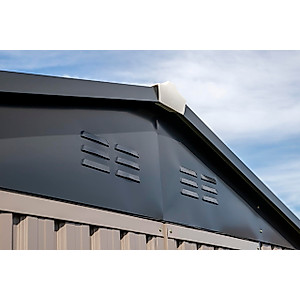 Arrow Sheds 8' x 6' Outdoor Steel Storage Shed, Tan