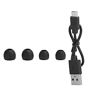 Kafuty-1 Wireless Earphones, Bluetooth Earbuds, in-Ear Wireless Headset, 2.4G Ergonomic Ear Buds, for Running, Jogging or Exercising. Black(Black)