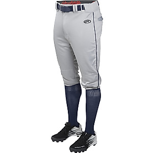 Rawlings | LAUNCH SERIES Knicker Baseball Pants | Adult XX-Large | Grey/Navy