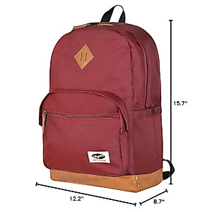 Olympia U.S.A. Element 18" Backpack Backpack, HEATHER GRAY