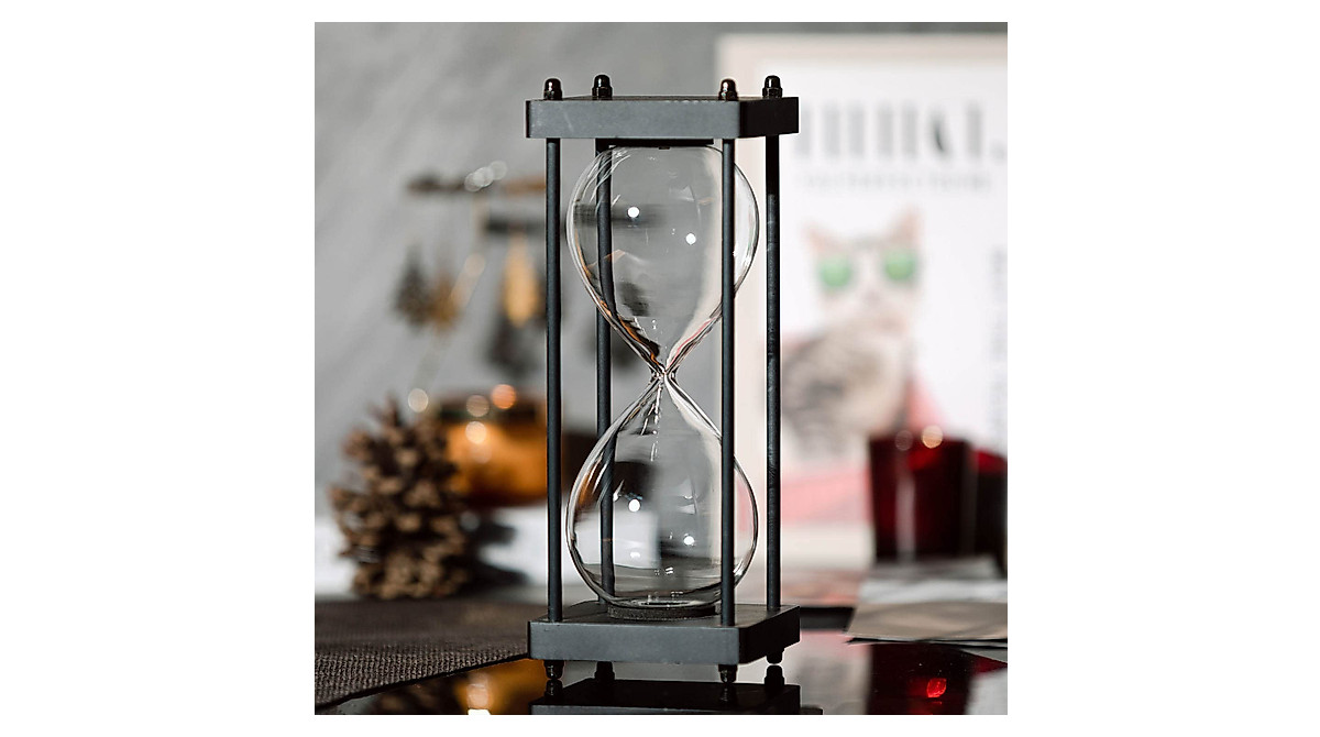 Large Fillable Hourglass Timer - Decorative & Unique Gift