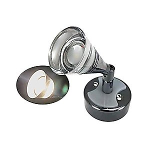 Pactrade Marine Boat Auto RV Aluminum Adjustable LED Reading Light Rocker Switch