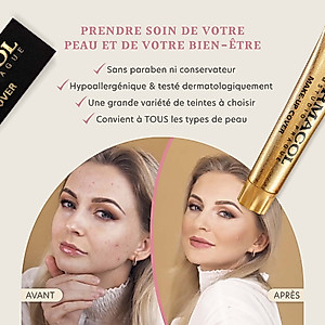 Dermacol - Full Coverage Foundation, Liquid Makeup Matte Foundation with SPF 30, Waterproof Foundation for Oily Skin, Acne, & Under Eye Bags, Long-Lasting Makeup Products, 30g, Shade 210