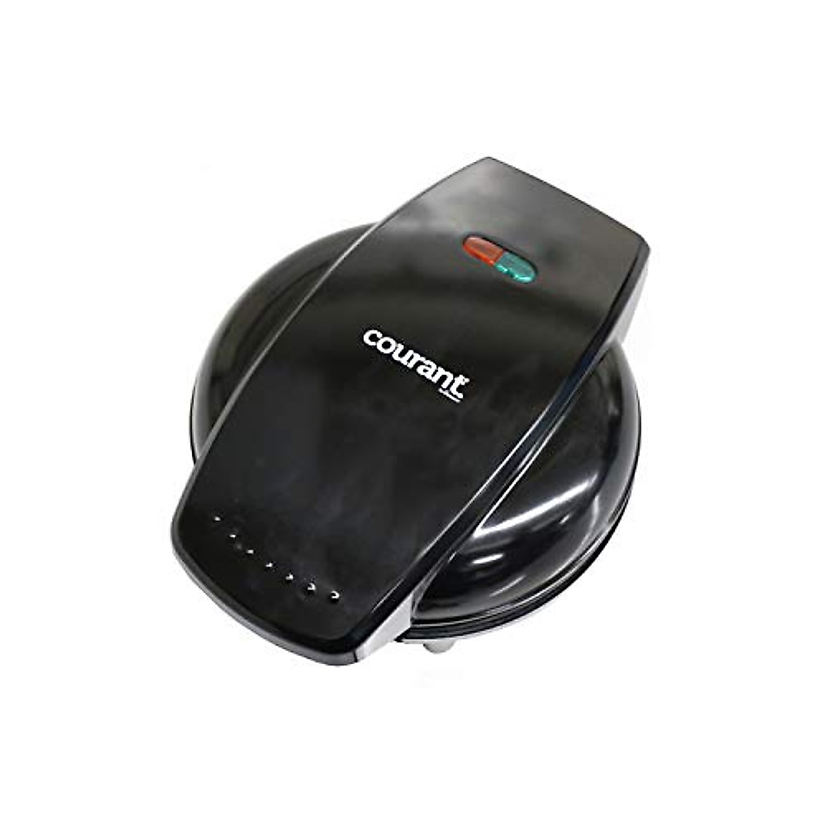 Courant Mini Donut Maker Machine for Holiday, Kid-Friendly, Breakfast or Snack, Desserts & More with Non-stick Surface, Makes 7 Doughnuts, Black