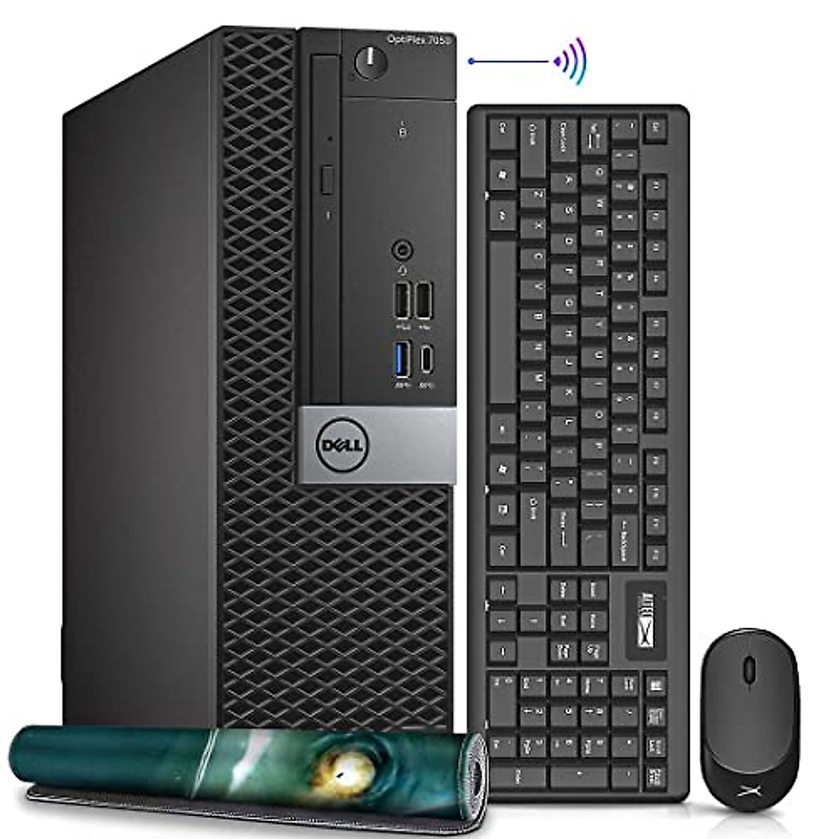 Dell OptiPlex 7050 Desktop Computers PC,Intel Core i7-6700 3.4GHz,16GB Ram 512GB M.2 NVMe SSD+2TB HDD,Intel AX200 Built-in WiFi 6,Bluetooth 5.2, HDMI,Refurbished Computer,Windows 10 Pro (Renewed)
