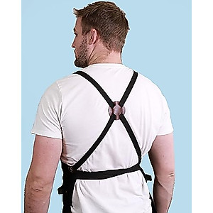 Caldo Canvas Kitchen Apron for Cooking - Mens and Womens Canvas Apron for Professional Chef, Server, or Barista- Adjustable with Pockets (Black)