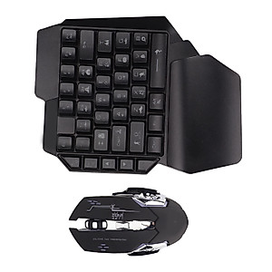 Zyyini Gaming Keyboard Mouse Holder,Converter with Fast Charge Interface, Support 5V/2A Output, RGB Gradient USB One Handed for Android, for OS Below 13.4(Mix SE Automatic Pressure Gun Set)