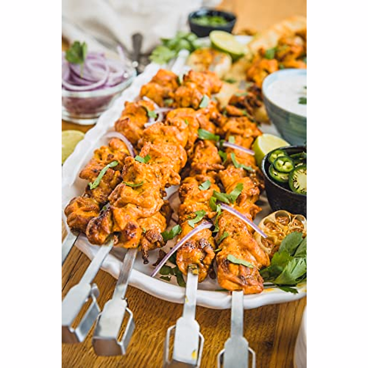 Napoleon 64008 Rotisserie Shish-Kebab Skewer Set Grill Accessory, Stainless Steel