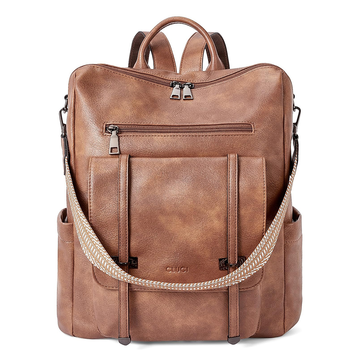 CLUCI Backpack Purse for Women Leather Backpack Purse Travel Fashion Convertible Designer Ladies Shoulder Bags