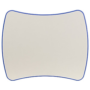 Flash Furniture Adjustable Classroom Activity Table for School/Home, Rectangular Plastic Table for Kids, 21.875"W x 26.625"D x 14.5-23.5"H, Blue/Gray