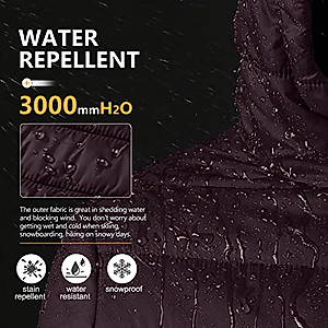 Outdoor Ventures Women's Packable Lightweight Full-Zip Puffer Jacket with Hood Quilted Winter Coat