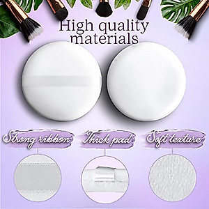 Powder Puffs - Extra Large Jumbo 4.5” - 100% Pure Cotton Soft Fluffy Washable Puff For Makeup Face Body Loose Powder Foundation