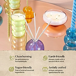 Paddywax Candles Realm Candle, 12 Ounces, Green, Bamboo