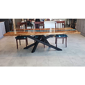 Criss Cross Metal Table Base - Any Size and Color