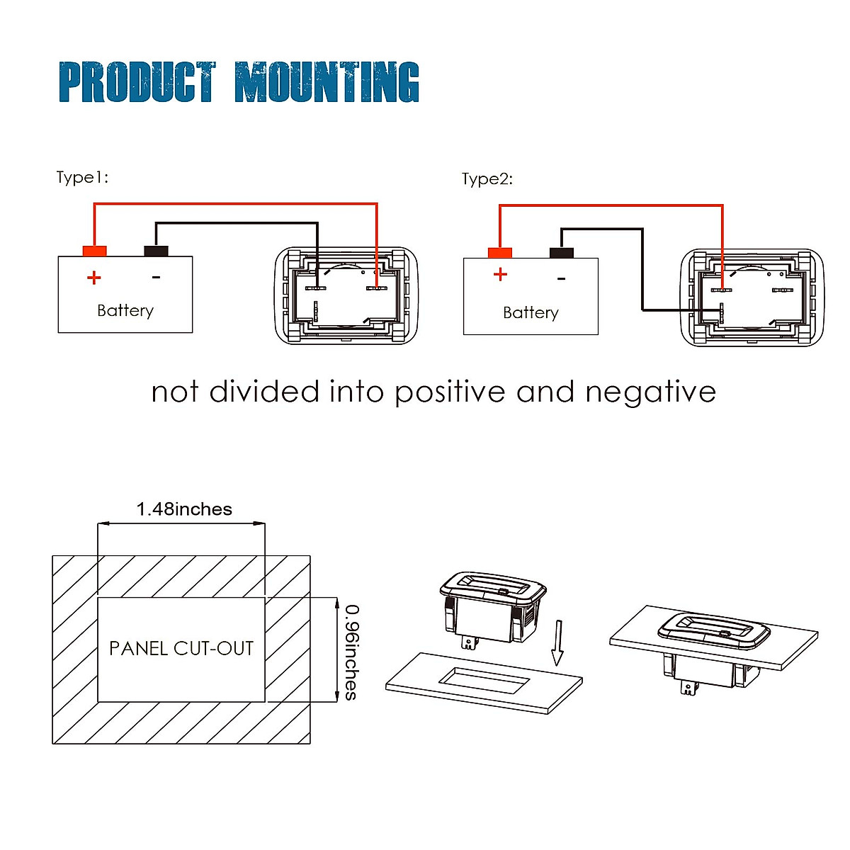 Runleader LCD Digital Hour Meter,AC/DC 5V to 277V,Maintenance Reminder for Zero Turn Lawn Mower Tractor Generator Golf cart Scrubber Marine ATV Motor Compressor and Gas Powered Device