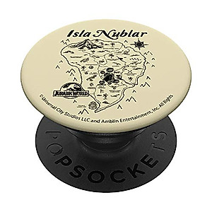 Jurassic Park Isla Nublar Map PopSockets PopGrip: Swappable Grip for Phones & Tablets