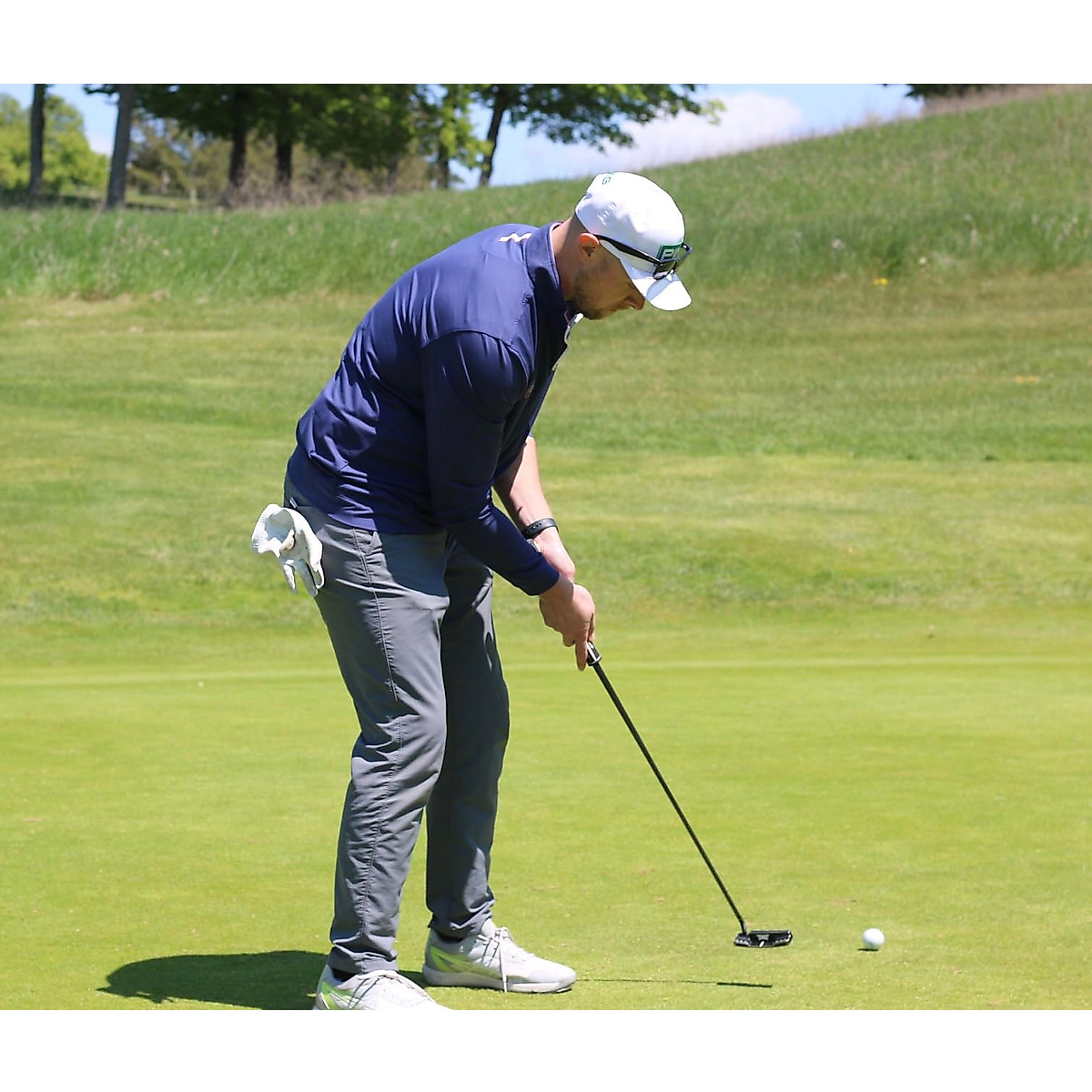 Glove Caddy® Golf Glove Holder - Stainless Steel Hook and Loop Money Clip - Golf Accessory for Men and Women