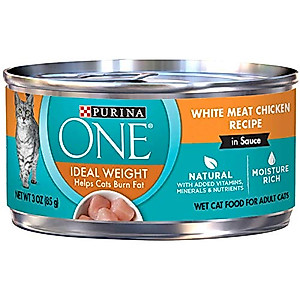 Purina ONE Ideal Weight White Meat Chicken Recipe (12 CANS) (NET WT 3 OZ Each)