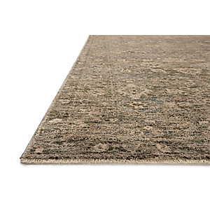Loloi Magnolia Home by Joanna Gaines Junie Collection JUE-06 Lagoon/Natural 7'-10" x 10'-2", .38" Pile Height, Area Rug