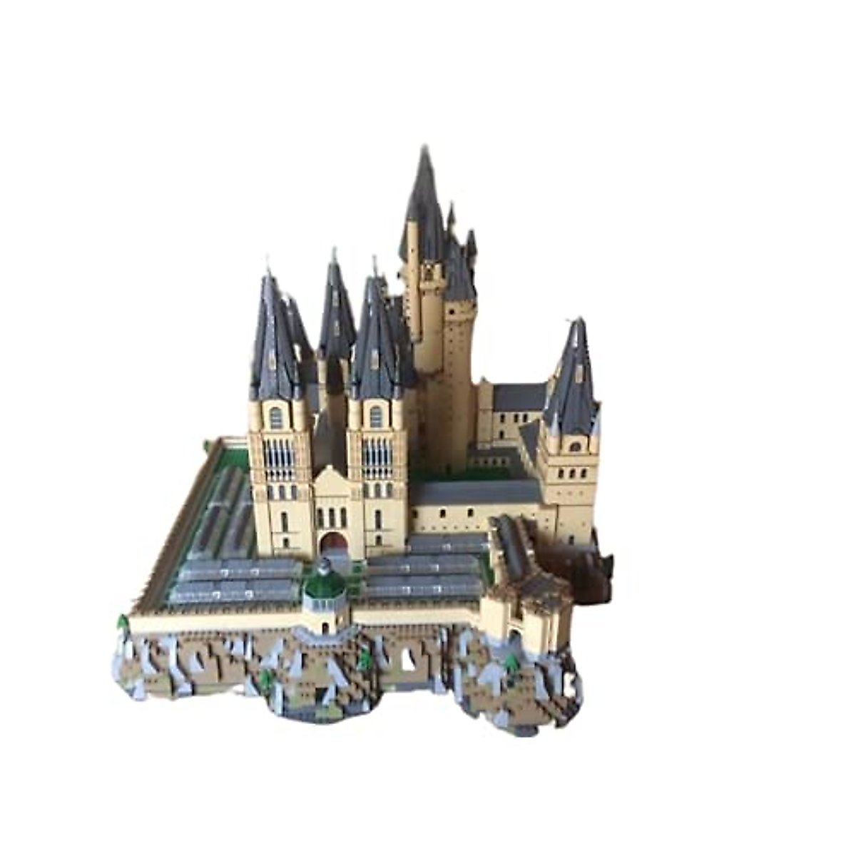House Building Kit Modular Buildings MOC-30884 Castle Architecture Building Set(Extension Part B) Street View Building Blocks Model Compatible with L-e-g-o（12844 Pcs）
