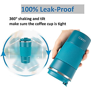 Travel Coffee Mug Spill Proof Leakproof 16 oz Insulated Coffee Mug with Screw Lid, Stainless Steel Vacuum Tumbler Reusable Thermal Coffee Cup to go for Hot and Cold Drinks -510ml,Blue
