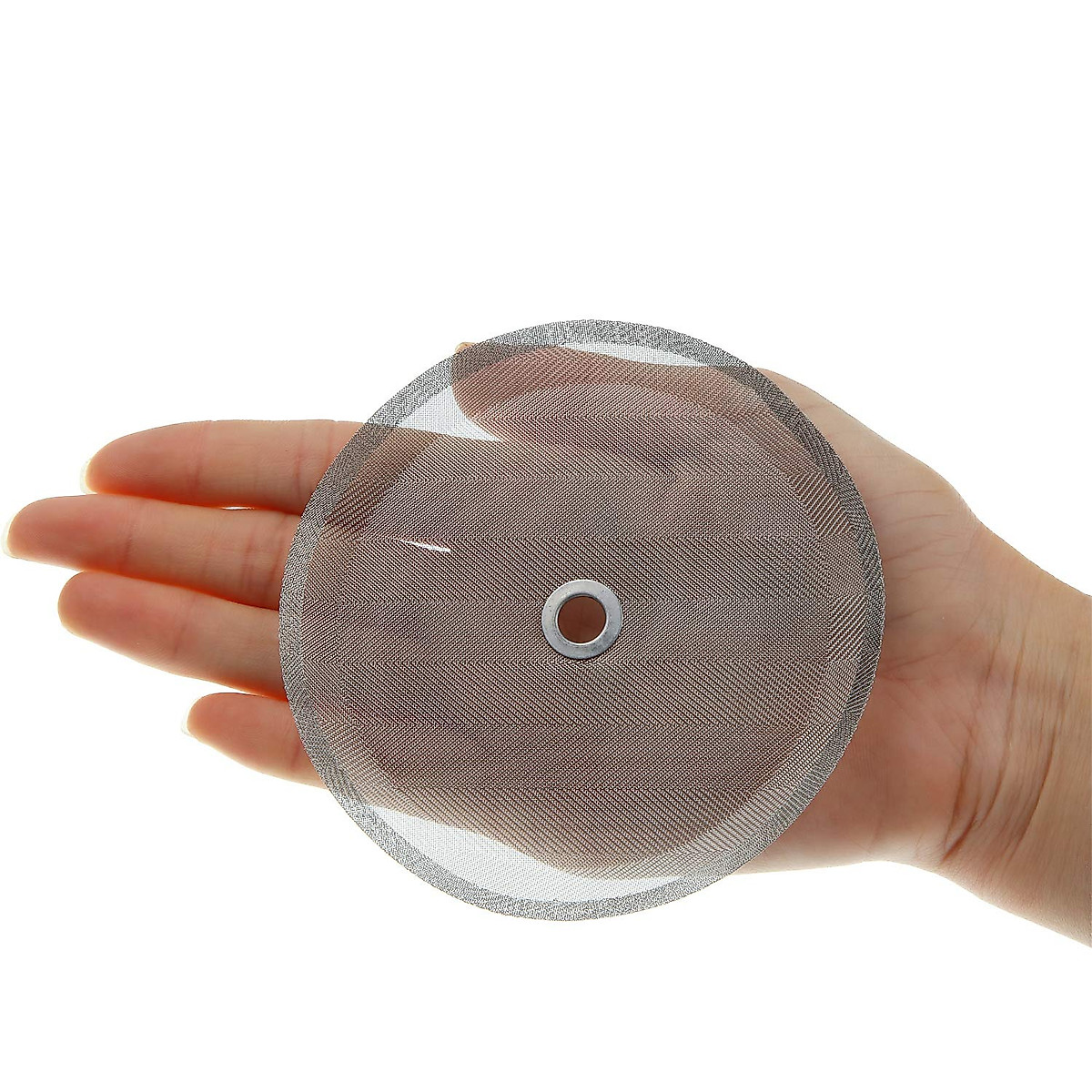 6 Pieces French Press Replacement Filters Mesh Filters Replacement 4 Inch Stainless Steel French Press Replacement Screen for 1000 ml, 34 Oz, 8 Cup French Press Coffee Makers and Tea Machines