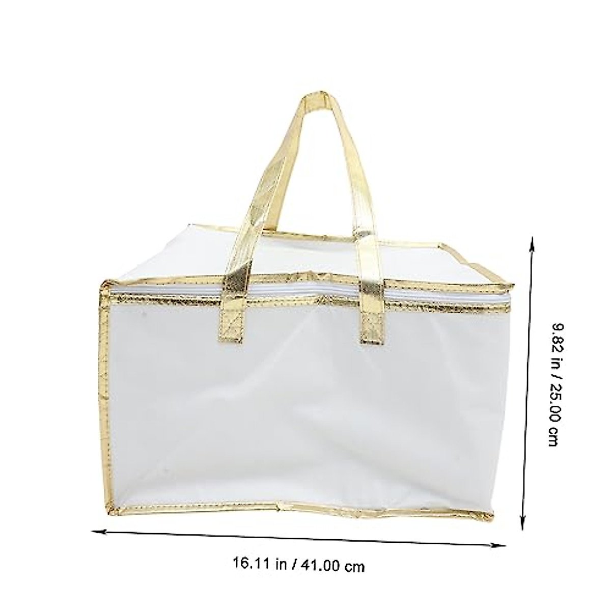 ULTECHNOVO Cake Insulation Bag Zip up Tote Bag Portable Heating Lunch Box Collapsible Picnic Basket Food Transport Tote Pizza Delivery Takeout Thermal Bag Food Pouch Food Storage Bag Barbecue