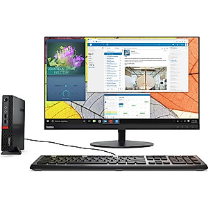 Lenovo ThinkCentre M910Q Tiny Desktop Computer, Intel Core i7-6700T Upto 3.6GHz, 8GB RAM, 256GB NVMe SSD, 4K 3-Monitor Support DisplayPort, HDMI, AC Wi-Fi, Bluetooth - Windows 10 Pro (Renewed)