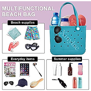 Rubber Beach Bag Waterproof Sandproof Outdoor Travel Tote,For Beach,Sports