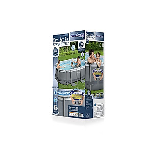 Bestway Oval Above Ground Pool Set (10' x 6'7" x 33")| Includes Filter Pump & ChemConnect Dispenser