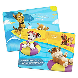 PAW Patrol Board Book Set - 4 Shaped Board Books for Toddlers Kids with Door Hanger (Super Set)