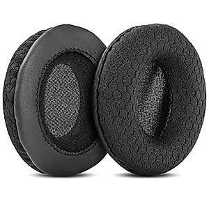 YDYBZB Ear Pads Cushions Earpads Foam Pillow Replacement Compatible with JVC HA-NC250 HA NC250 HA-NC260 HA NC260 Headphones (Black Fabric)