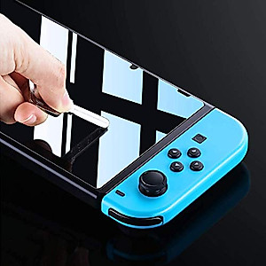 Dockable Case Compatible with Switch Console and Joy-Con Controller, Patterned ( Pomegranate Fruit ) Protective Case Cover with Tempered Glass Screen