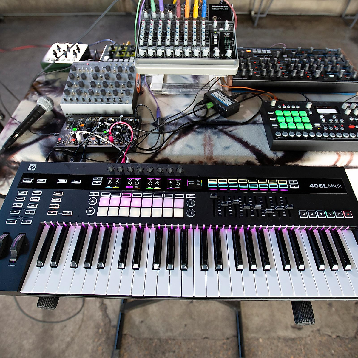 Novation 49SL MkIII, 49-key MIDI & CV equipped Keyboard Controller with 8 Track Sequencer