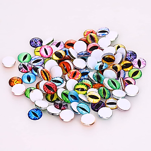 UND 100Pcs Googly Wiggle Eyes for DIY Self Adhesive Craft Sticker Wiggle Eyes for Children School Classroom Arts & Crafts Models 10mm
