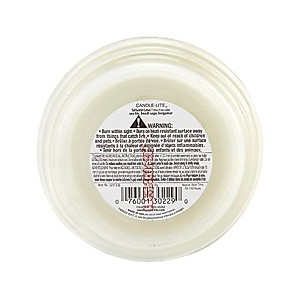 Candle-lite Scented Candles, Saltwater Lotus Fragrance, One 18 oz. Single-Wick Aromatherapy Candle with 110 Hours of Burn Time, White Color