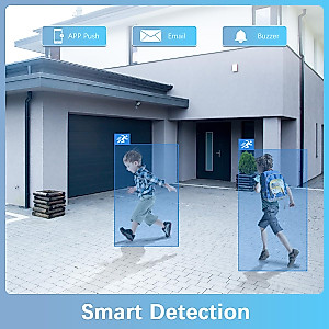 WEILAILIFE 【90ft Super Night Vision & 130°Ultra Wide-Angle】 2-Way Audio 5.0MP Outdoor Wired Extended Security Camera, Bullet Exterior Surveillance, Home Video Surveillance & Security Cameras