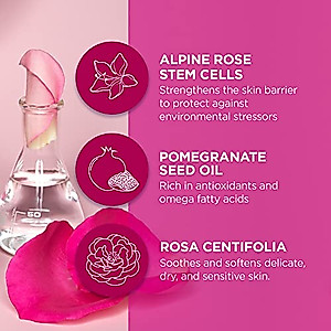 Andalou Naturals 1000 Roses Daily Shade Facial Lotion with SPF 18, 2-in-1 Hydrating & Soothing Moisturizer & Face Sunscreen, Broad Spectrum Protection, Hypoallergenic for Sensitive Skin, 2.7 Fl Oz