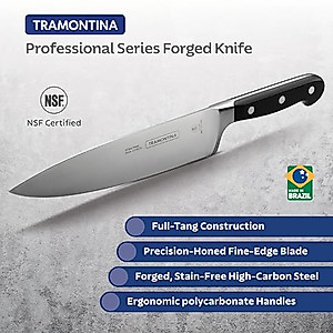 Tramontina Pro Series Forged 6-inch Utility Knife, Stain-free High-Carbon Steel Kitchen Knives for Cooking
