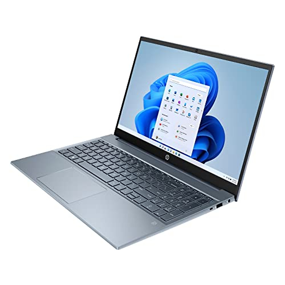 HP 2022 Pavilion 15t-eg000 15.6" 60Hz FHD IPS Fog Blue Laptop (Intel i7-1165G7 4-Core, 32GB RAM, 1TB PCIe SSD, Intel Iris Xe, Fingerprint, WiFi 6, BT 5.2, Win 11 Pro) with Hub