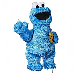 Sesame Street Feed Me Cookie Monster Plush: Interactive 13 Inch Cookie Monster, Says Silly Phrases, Belly Laughs, Toy for Kids 18 Months Old and Up