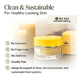 Bee Rx Anti-Aging Bee Venom Facial Gel Moisturizer - Anti-Wrinkle Cream Firming Face Cream - Natural Kanuka Honey Skin Care Products