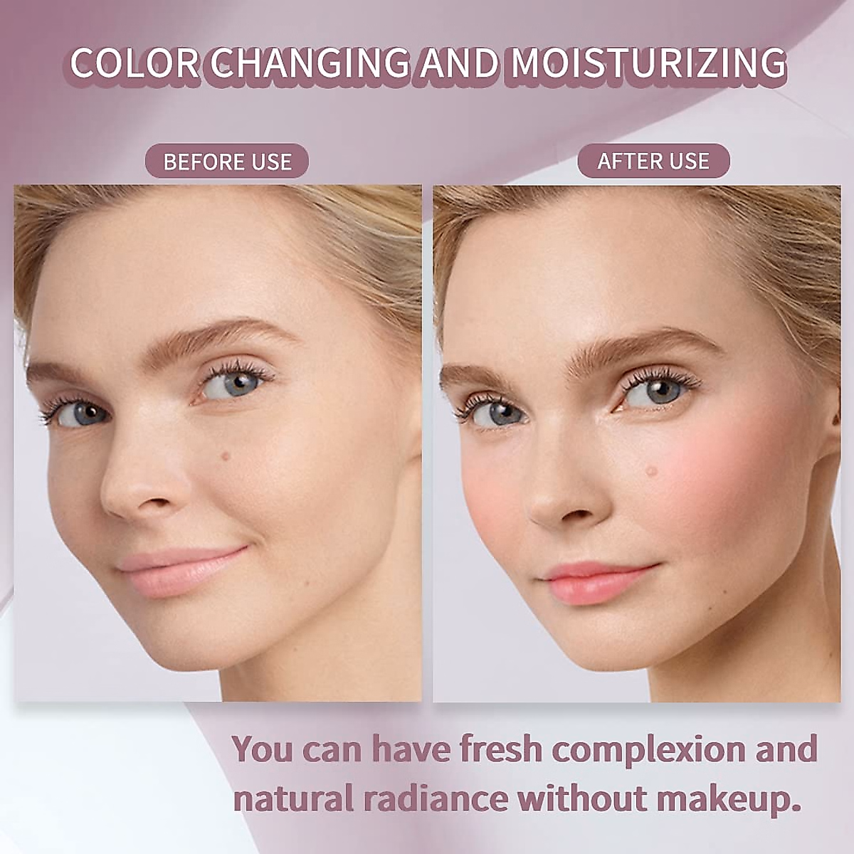 NewBang Moisturizing Blush Rouge Color Changing Blusher for Cheeks and Lips Balm Multi Use Cream Liquid Waterproof Gel for Cheeks & Lips Gloss Glossy Shiny Finish Makeup