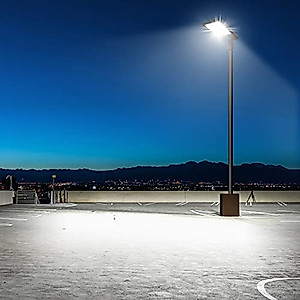 BIRITALO 300W LED Parking Lot Light Dusk to Dawn 3 Pack and 120W LED Wall Pack Light Without Photocell 6 Pack