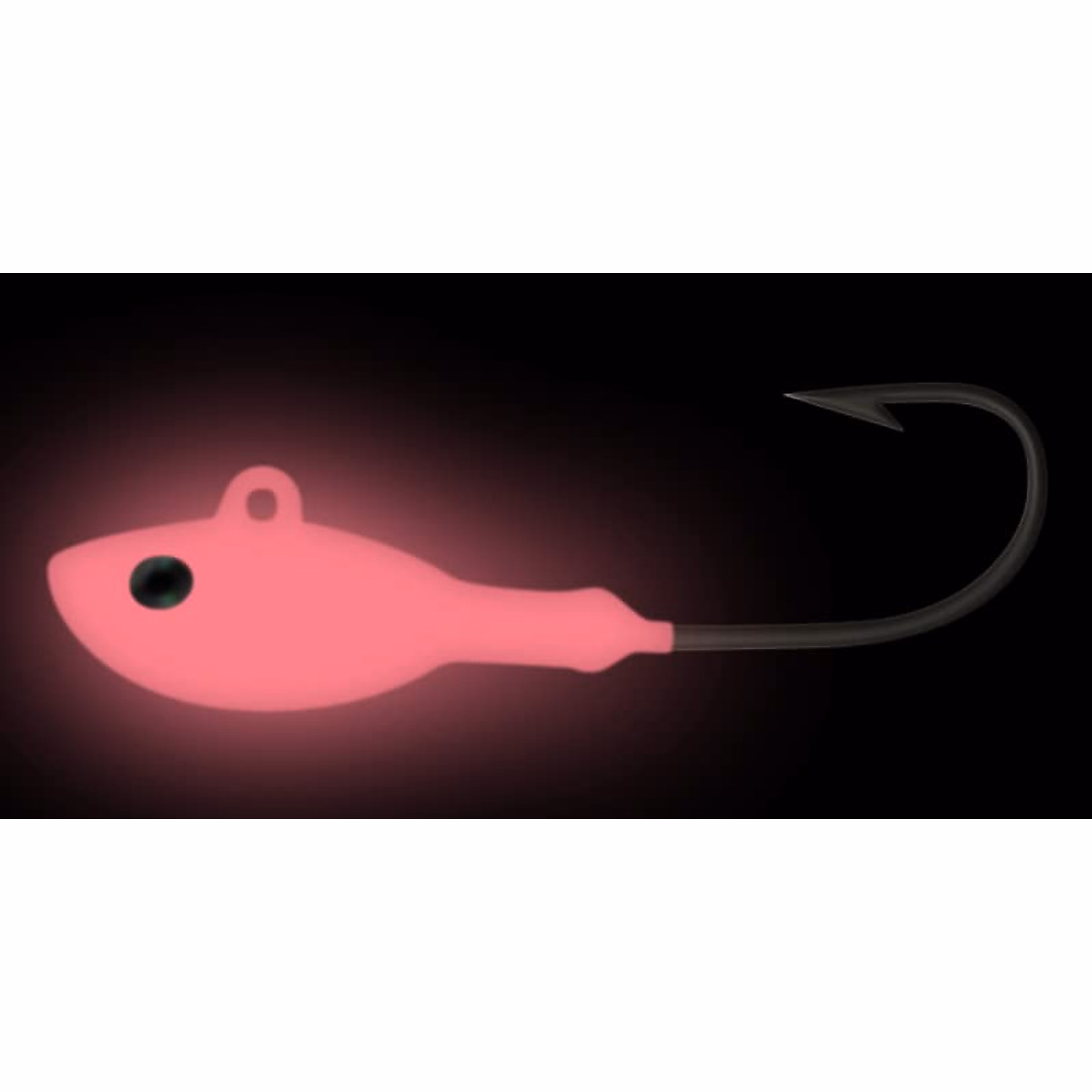 Big Nasty Tackle Super Glow Buckeye Jig (2 Pack) (1 oz, Pink)